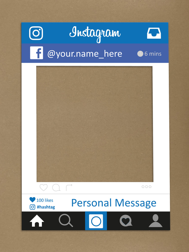 Instagram/Facebook Personalised Social Media Frame – Willow Printing ...