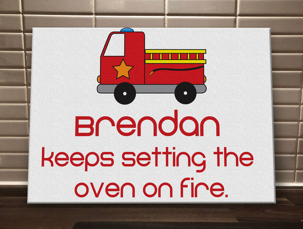 CA09 - Fire Engine Canvas Print – Willow Printing & Design