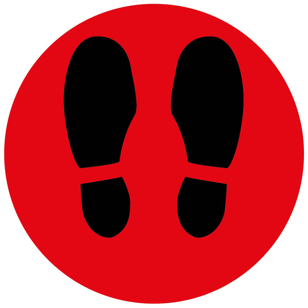 Branded or Unbranded Footprint Floor Safety Stickers – Willow Printing ...