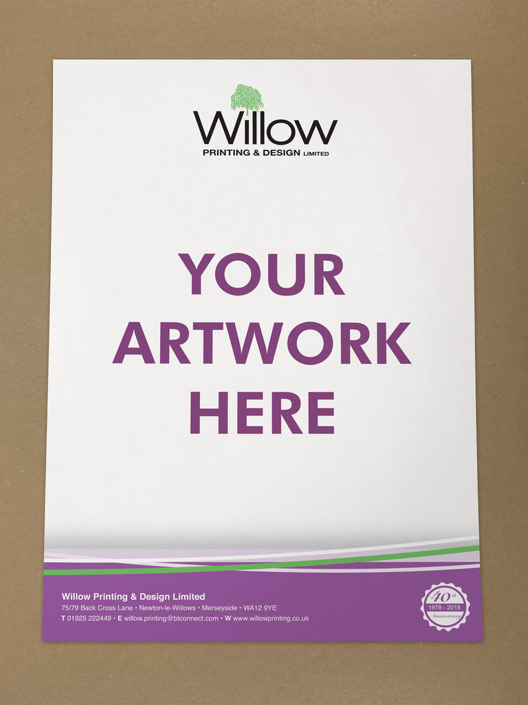 Branded Large Format Poster for Business, Events, Charities, A2, A1, A ...